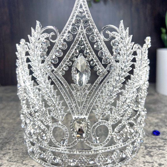 Jewelry | Crystal Royal Queen Crown Wedding King Head Jewelry Prom ...
